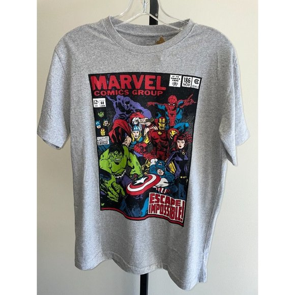 Marvel | Shirts | Marvel Comic Book Cover Gray T Shirt New 2659 | Poshmark